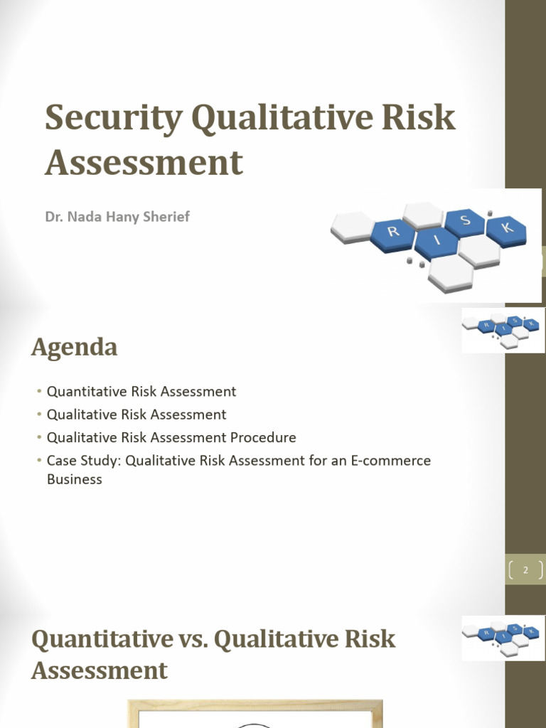 Lecture 5 - Security Qualitative Risk Assessment | PDF | Risk | Risk ...