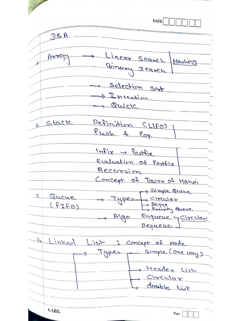 DSA Topic | PDF