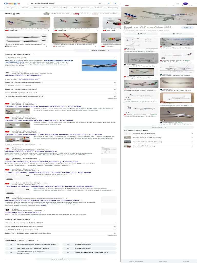 A330 Drawing Easy - Google Search | PDF | Airbus | Emirates (Airline)