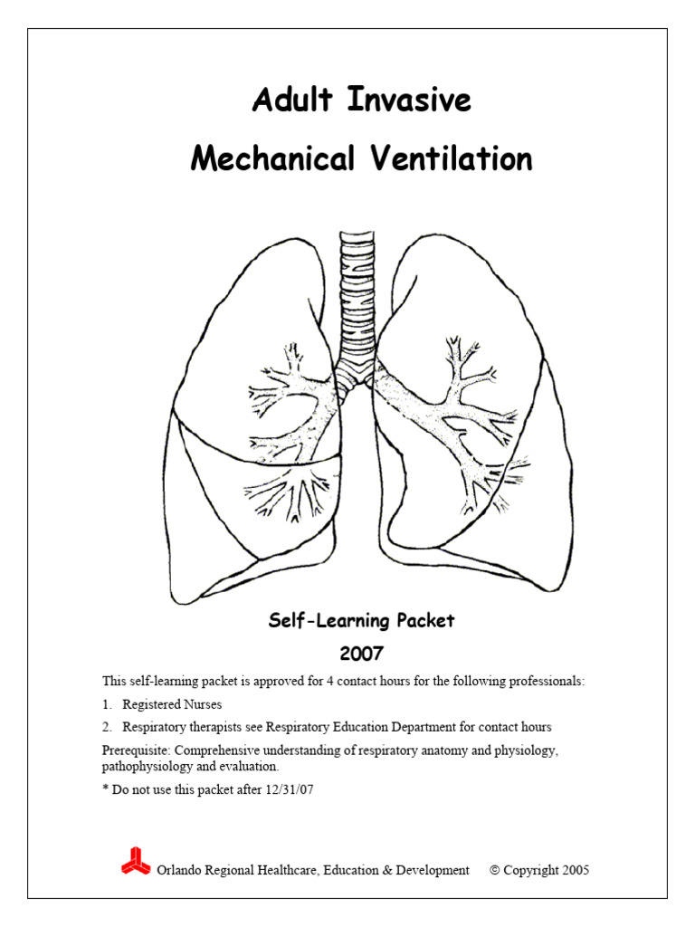 Adult Invasive Mechanical Ventilation | PDF | Breathing | Respiratory ...