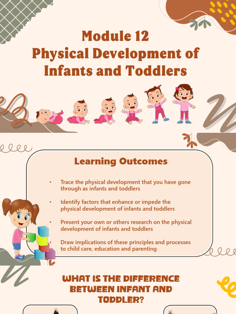 Module 12 Physical Development of Infants and Toddlers | PDF | Infants | Brain