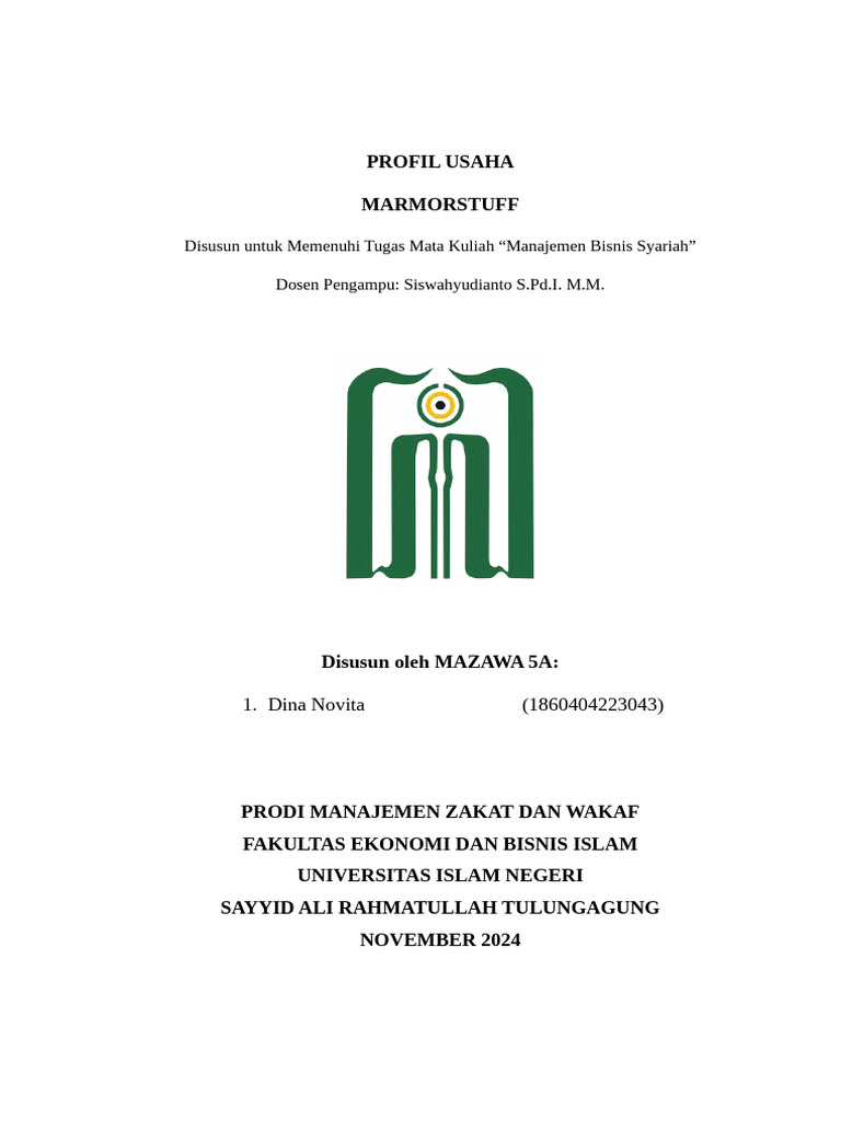 Profil Usaha MarmorStuff: Furniture Terazo Eco-Friendly | PDF