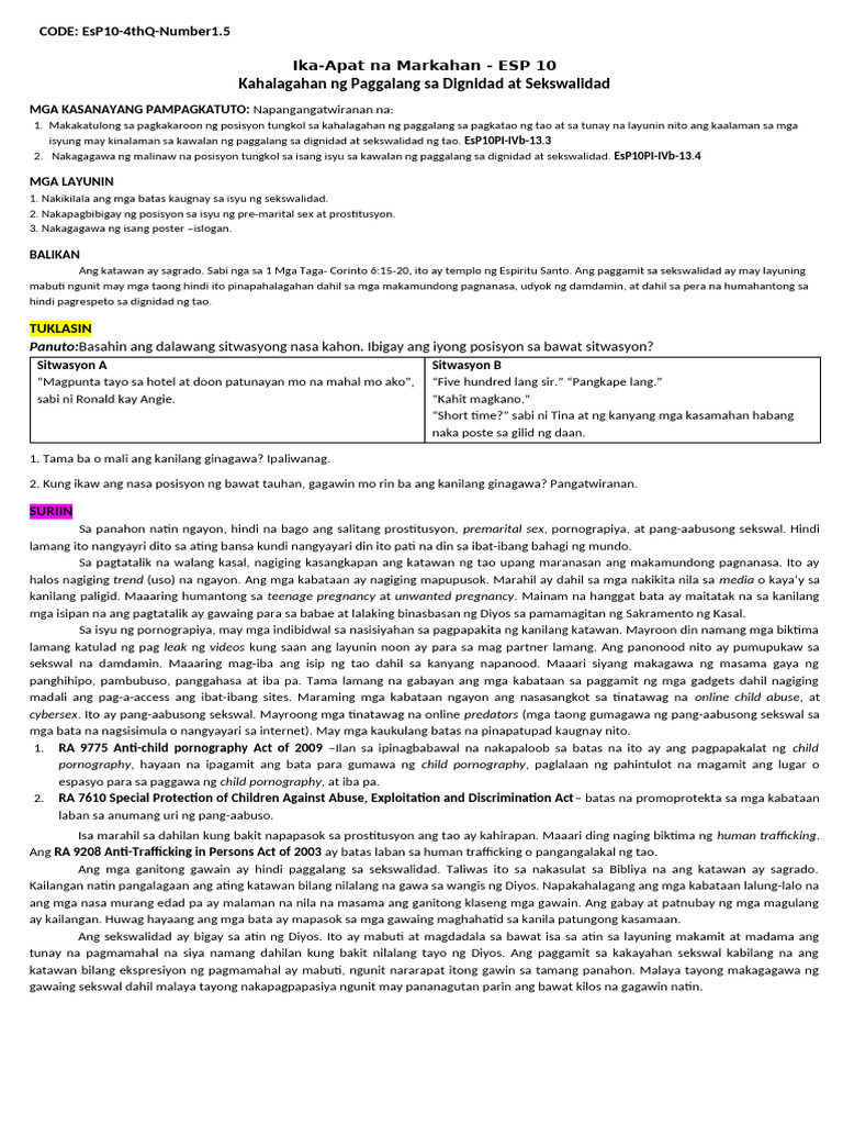 ESP10 4thQ N1.5 | PDF