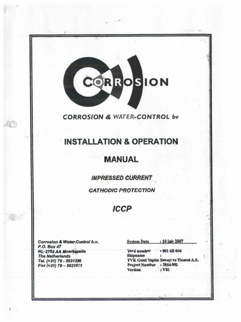 Impressed Current Cathodic Protection | PDF