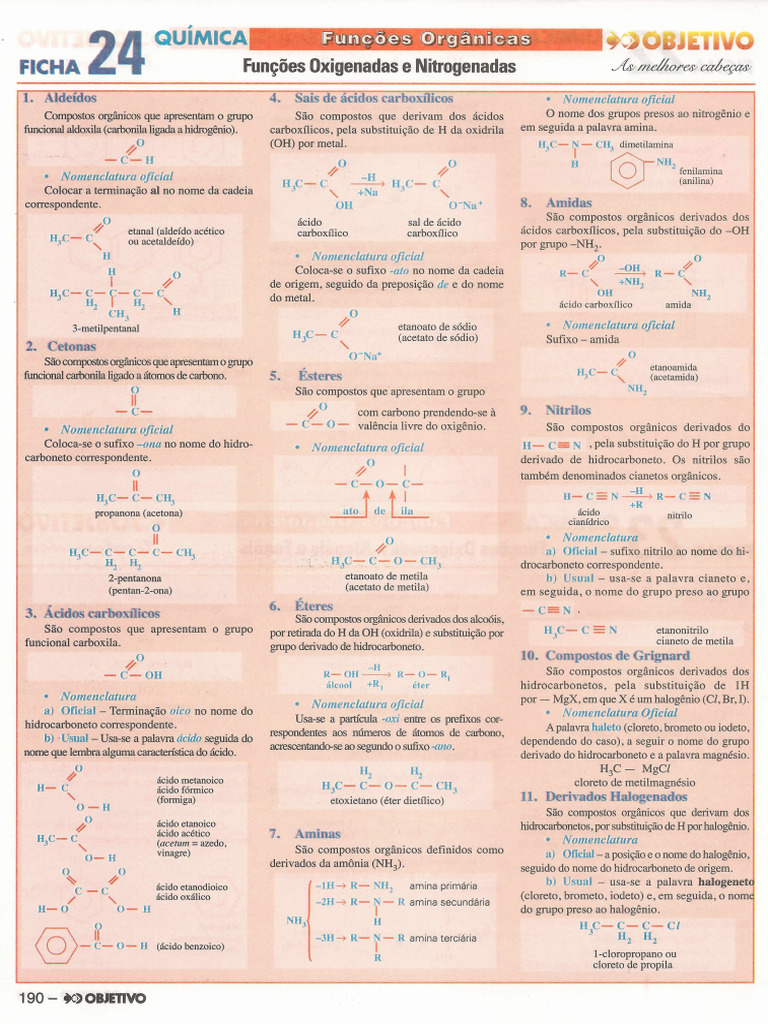Fichas-Resumo V1 de QUÍMICA | PDF
