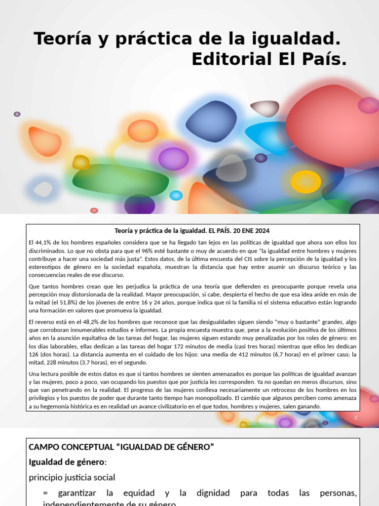 Teoría y Práctica de La Igualdad. Solucionario | PDF | Igualdad de ...