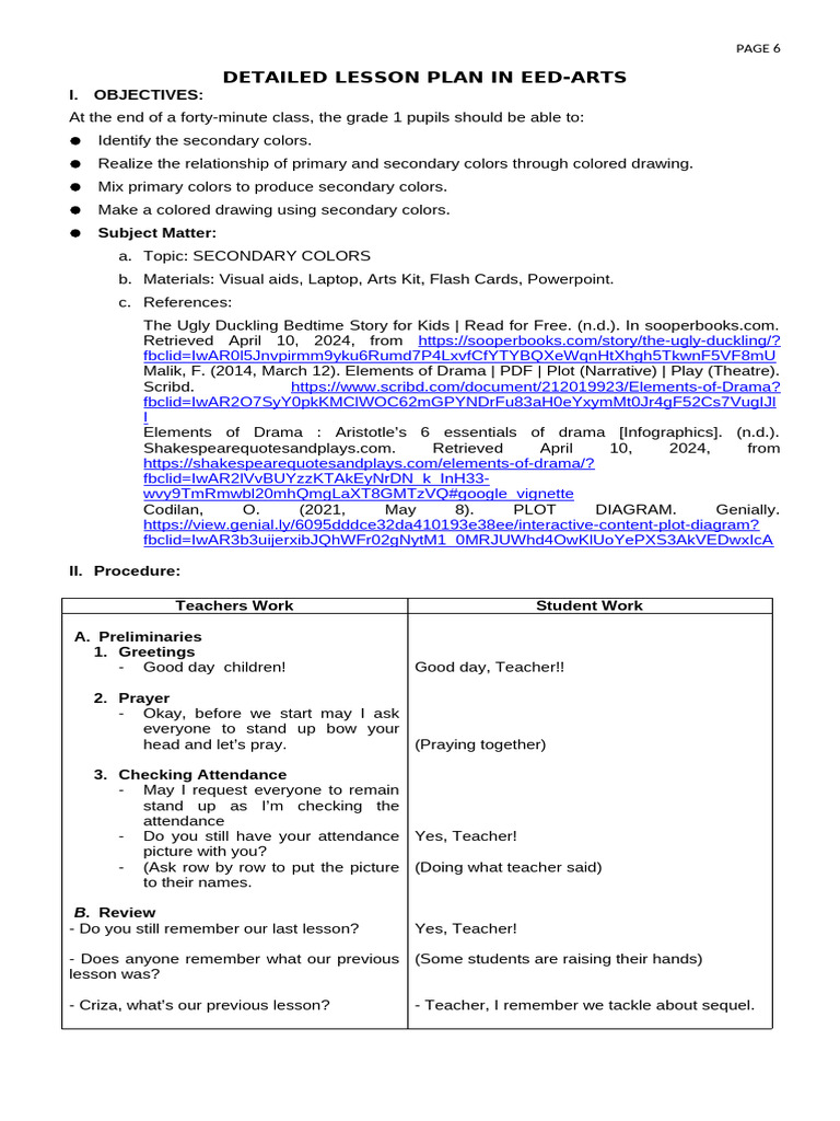 English Lesson Plan | PDF | Plot (Narrative)
