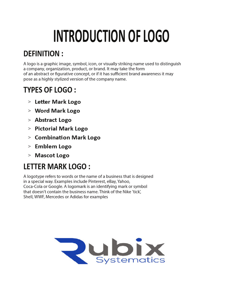Assignment Logo Types | PDF | Logos | Brand