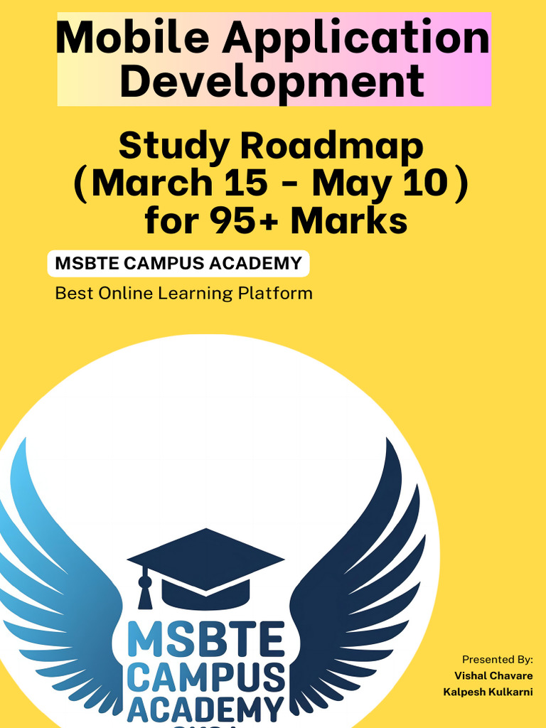 MAD MSBTE Success Pack - Your Shortcut To 95+ Marks! | PDF | Multiple Choice | Android ...