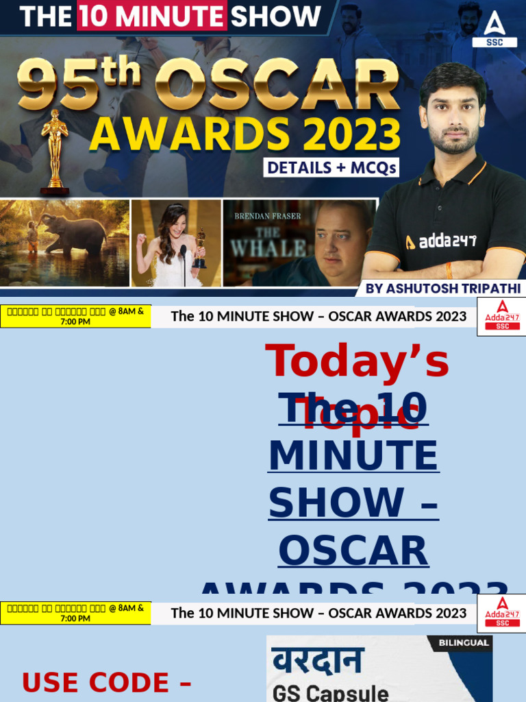 Oscars 2023 - Updated 10 Min Show | PDF