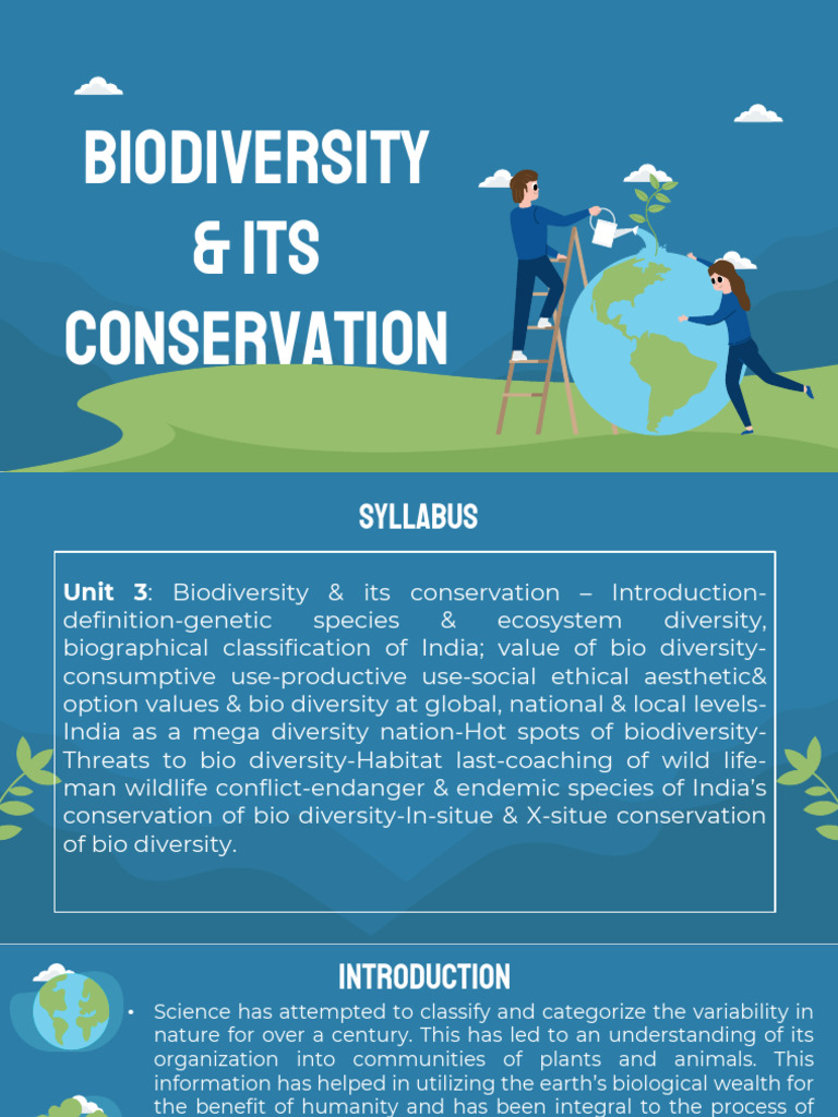 Unit Iii - Evs | PDF | Biodiversity | Conservation Biology