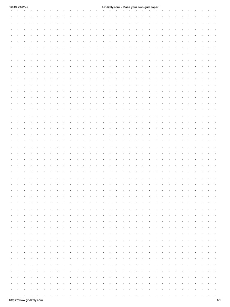 Make Your Own Grid Paper | PDF
