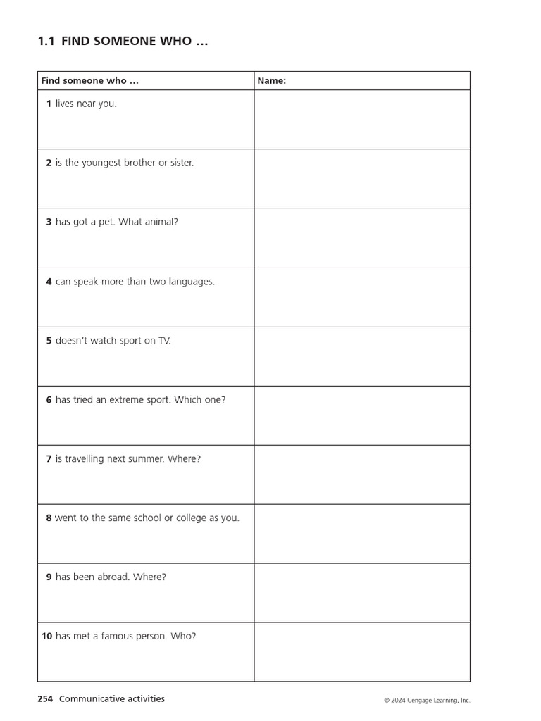 Outcomes3e Intermediate StudentWorksheets CommunicativeActivities AllUnits | PDF