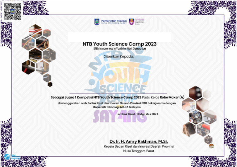 Sertifikat Juara Design PCB | PDF