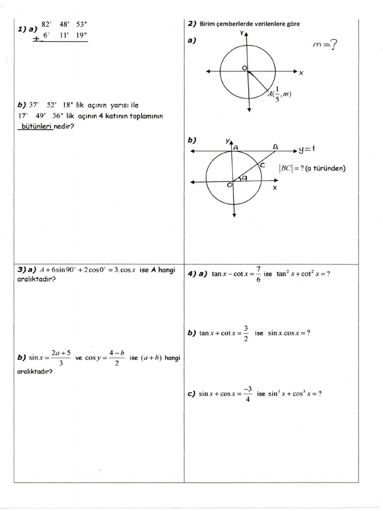 11 Mat Quiz 1 (Kurs) | PDF