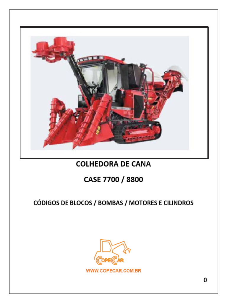 Case 7700-8800 Copecar | PDF | Eixo | Pistão