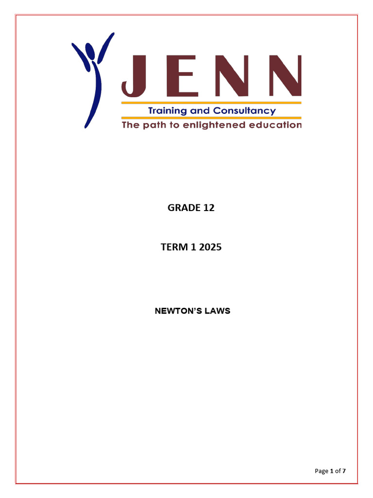 Grade 12 Physical Science Pre-Test 2025 | PDF | Force | Mechanical ...