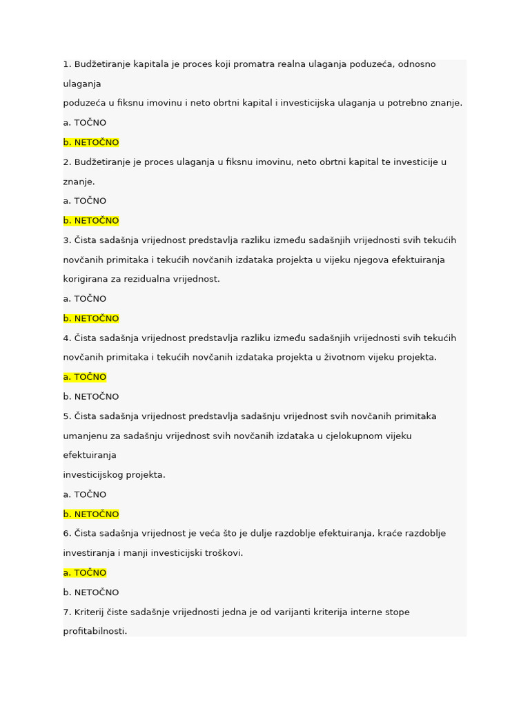 Pitalice Bez Odgovora | PDF