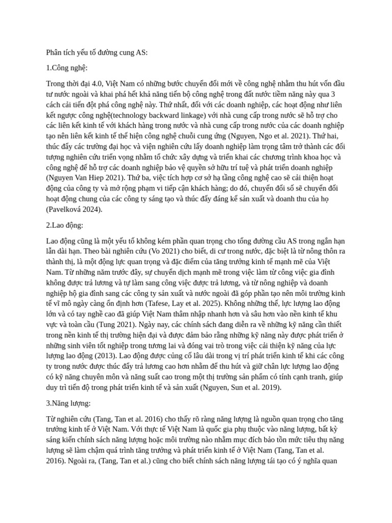 Phân Tích Đư NG T NG Cung | PDF