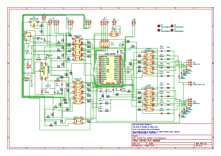 ESP32 PLC BOARD V2.1 - PCBWay Community | PDF