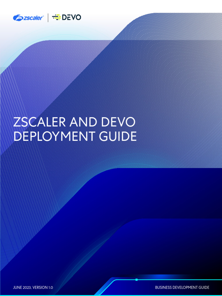 Zscaler Devo Deployment Guide FINAL | PDF | Transport Layer Security | Computer Science