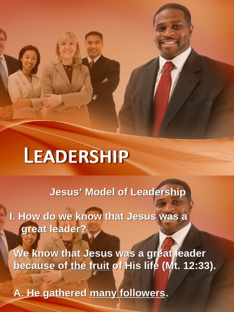 07 Jesus' Model of Leadership 1 | PDF | Jesus | Religious Belief And ...