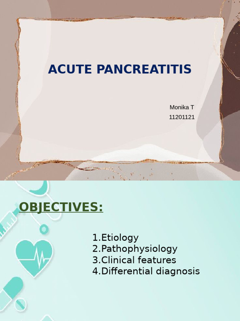 Acute Pancreatitis | PDF