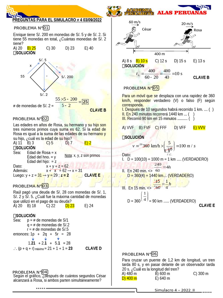 Preguntas Para El Simulacro | PDF