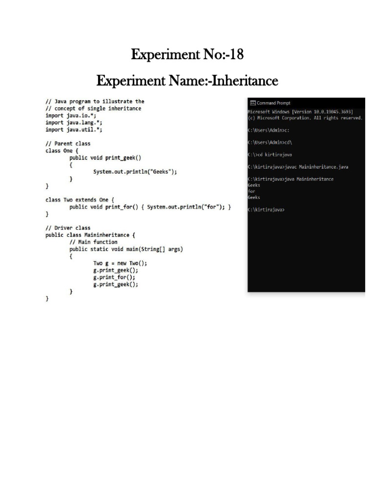 Experiment No 18 | PDF