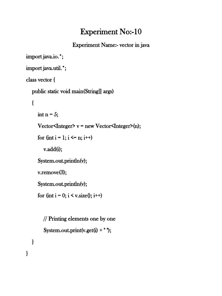 Experiment No 10 | PDF