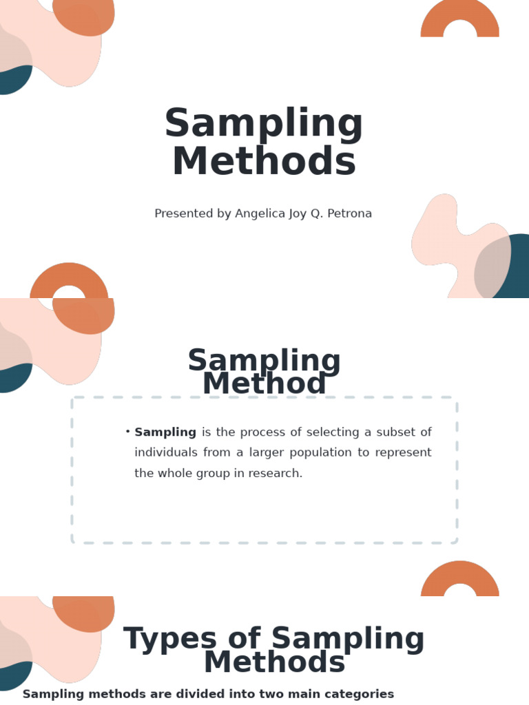 Sampling_Methods | PDF | Sampling (Statistics) | Probability And Statistics