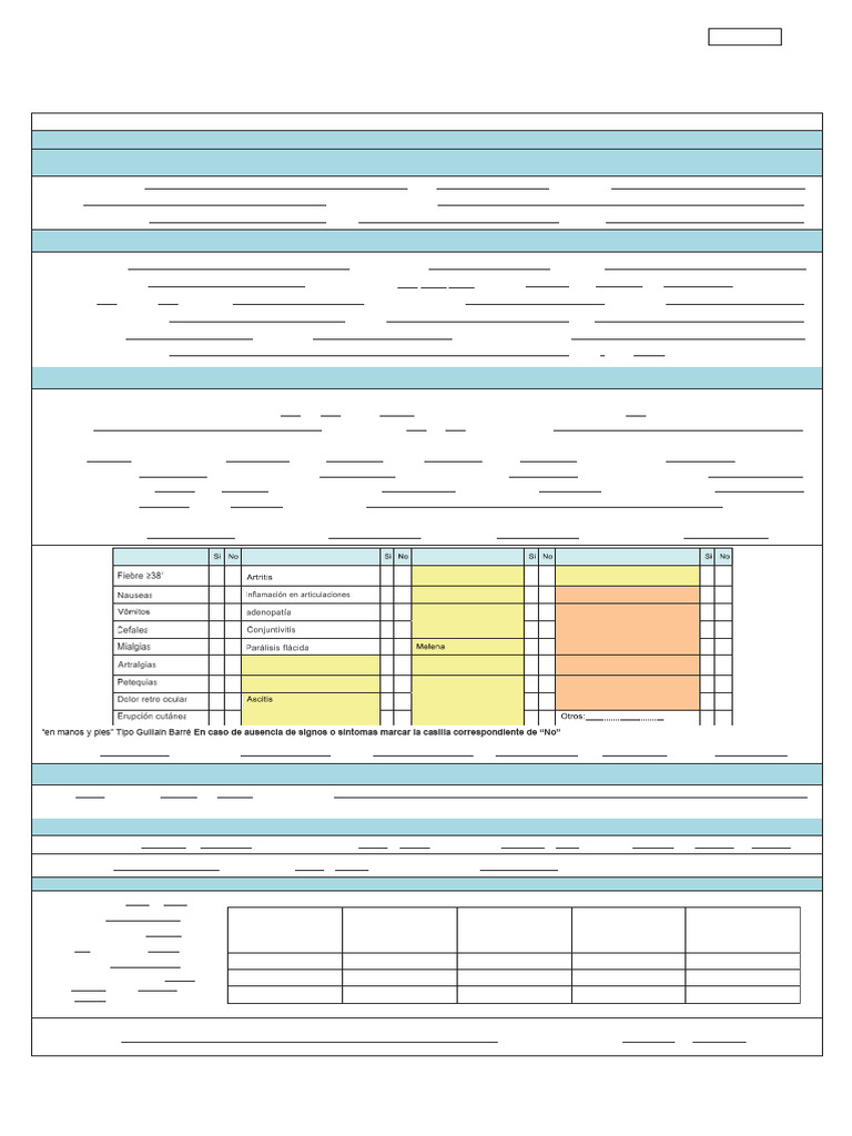 Borrador Ficha Epidemiologica ARBOVIROSIS 2021 | PDF | Fiebre del zika | Ciencias de la Salud