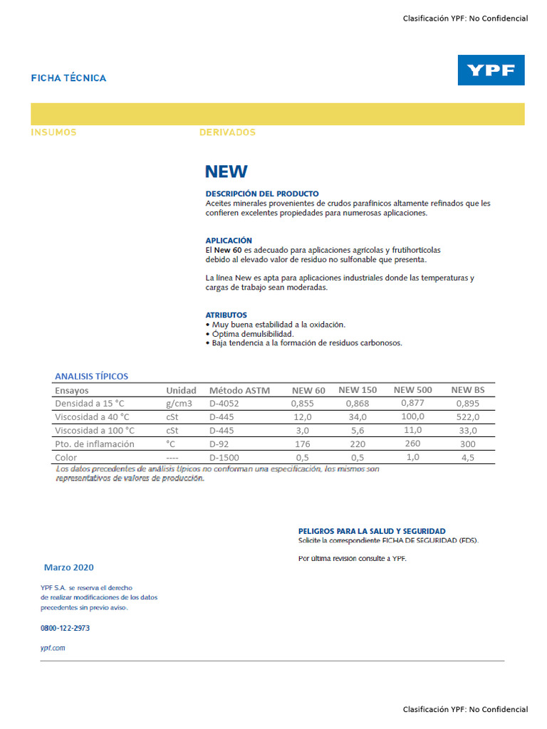 Análisis de Productos YPF | PDF