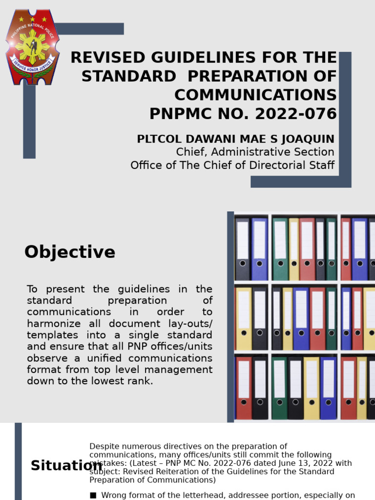 Comm - PNP MC 2022-076 - 1 | PDF | Written Communication | Writing