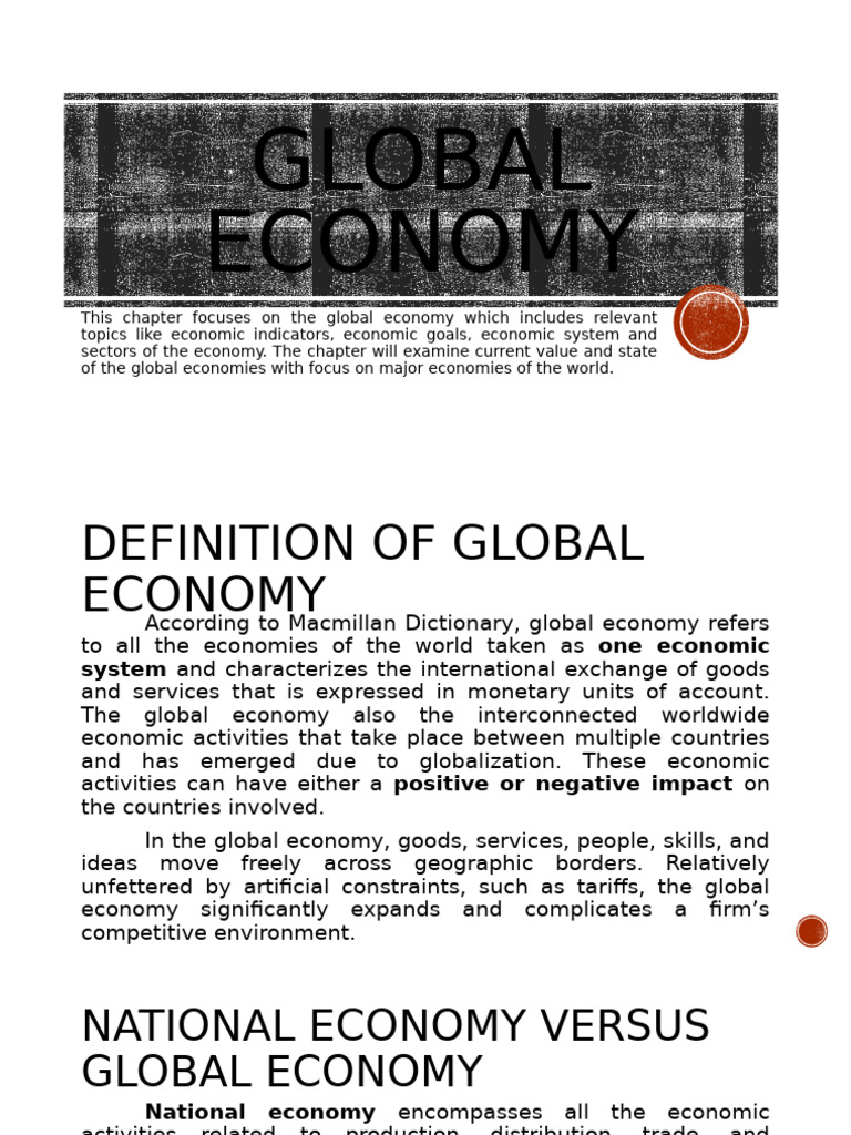Understanding the Global Economy | PDF | Gross Domestic Product | Inflation