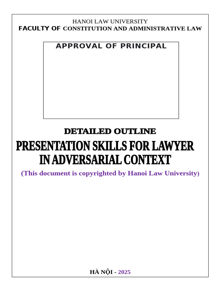 Presentation Skills in Adversarial Context - CLC - 2TC | PDF | Lecture | Hanoi