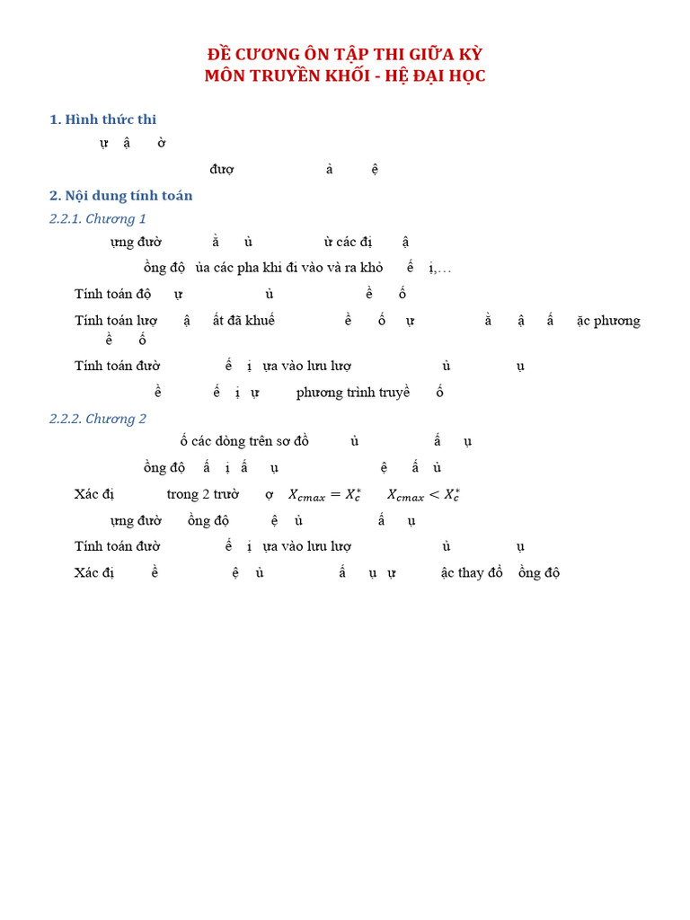 DE CUONG ON THI GK-TruyenKhoi-HK2-2024-2025 | PDF
