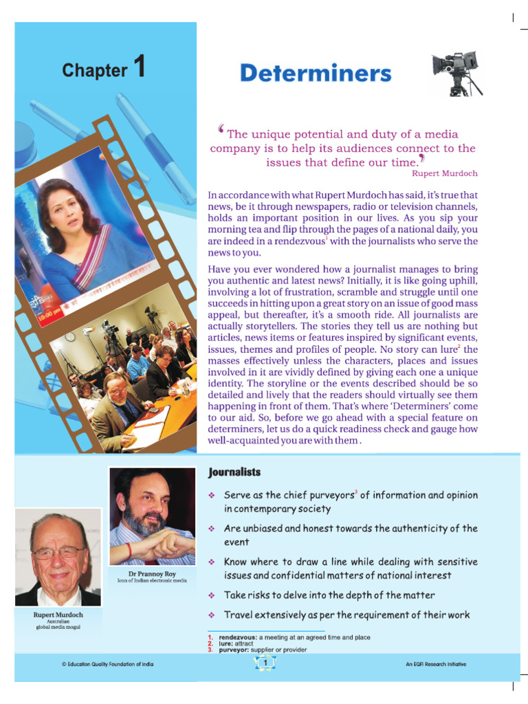 My English Chapter 1 | PDF