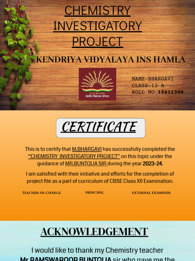 Guava Oxalate Study: Class 12 Project | PDF | Titration | Chemistry