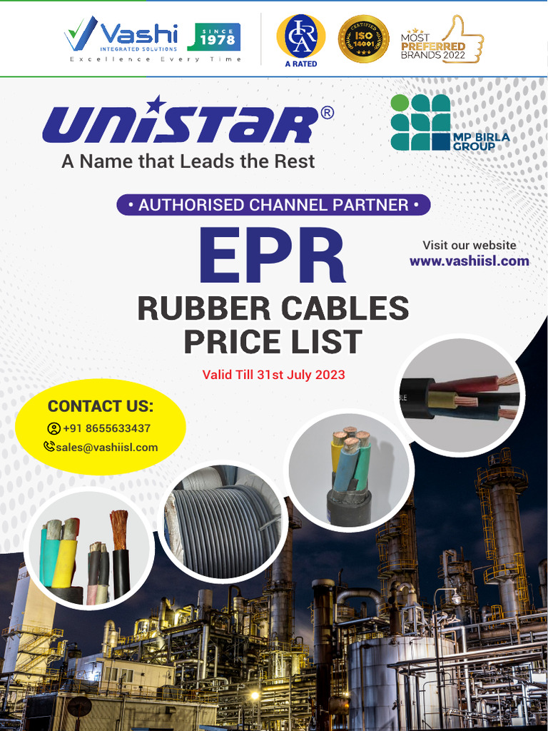 EPR Cable Pricing and Specifications | PDF | Electrical Conductor ...