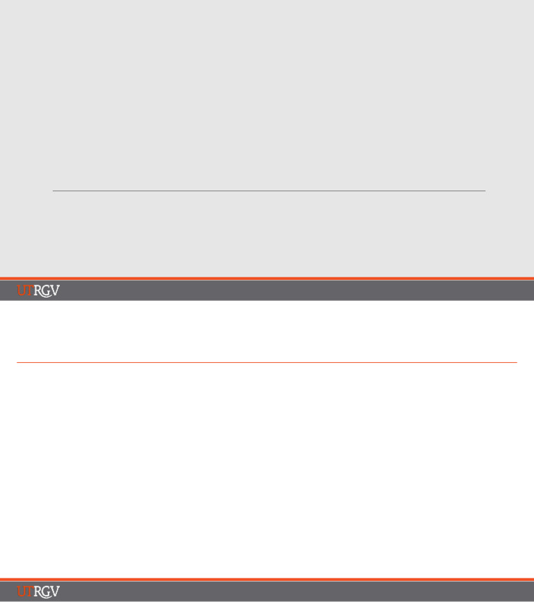 UTRGV Template | PDF