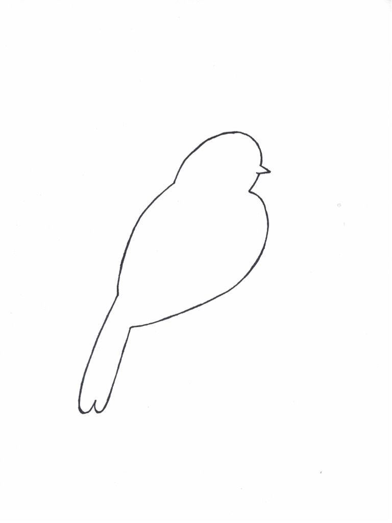 Printable Chickadee Template | PDF