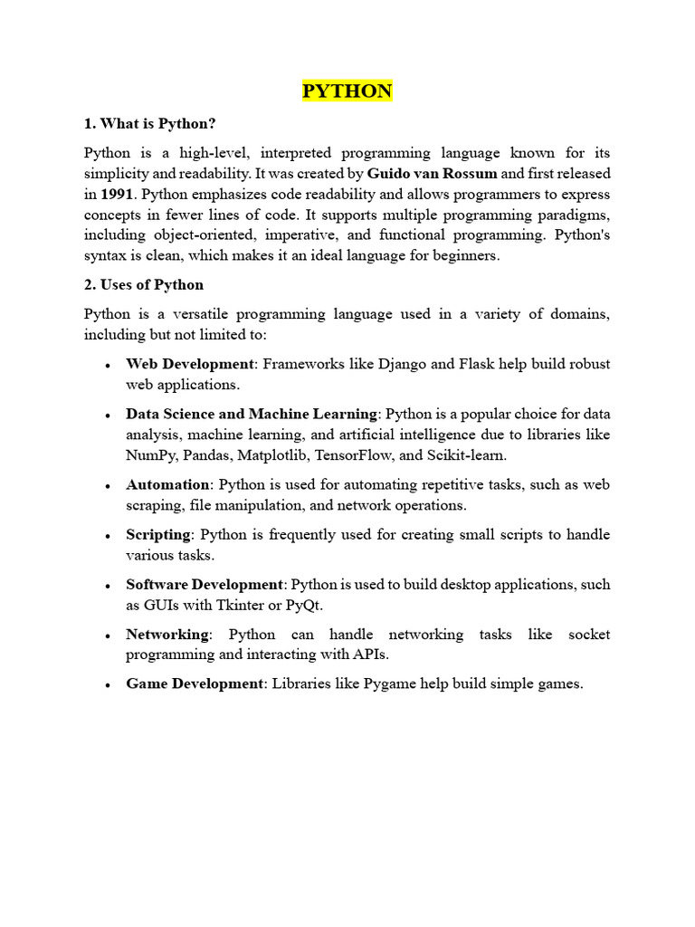 PYTHON | PDF | Anonymous Function | Parameter (Computer Programming)