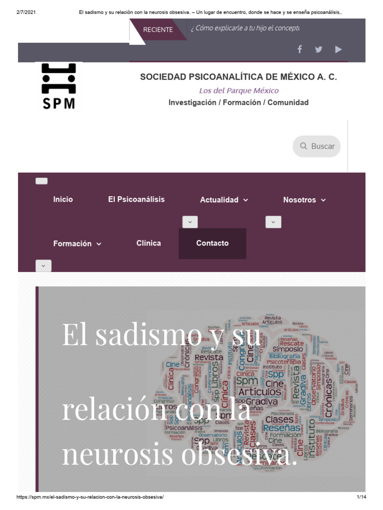 Sadismo y neurosis obsesiva en psicoanálisis | PDF | Sadomasoquismo ...