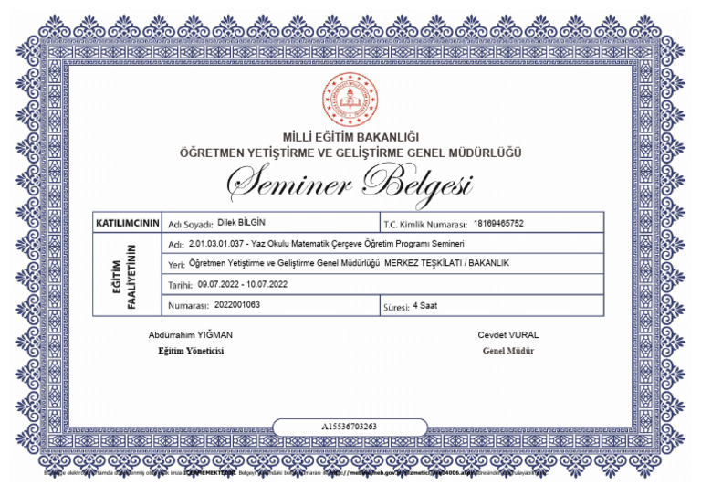 M LL E T M Bakanli I Ö Retmen Yet T Rme Ve Gel T Rme Genel Müdürlü Ü | PDF