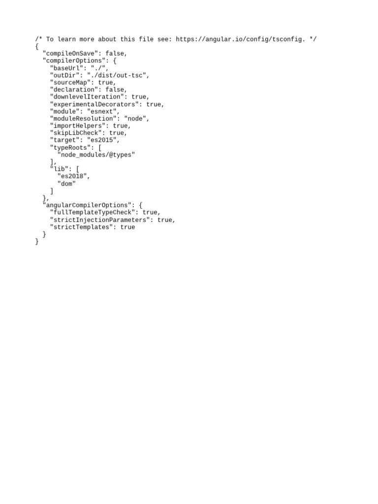 My Tsconfig Json File | PDF My Tsconfig Json File | PDF