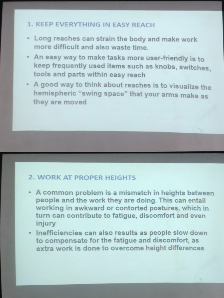 10 Key Ergonomic Principles Explained | PDF | Chair