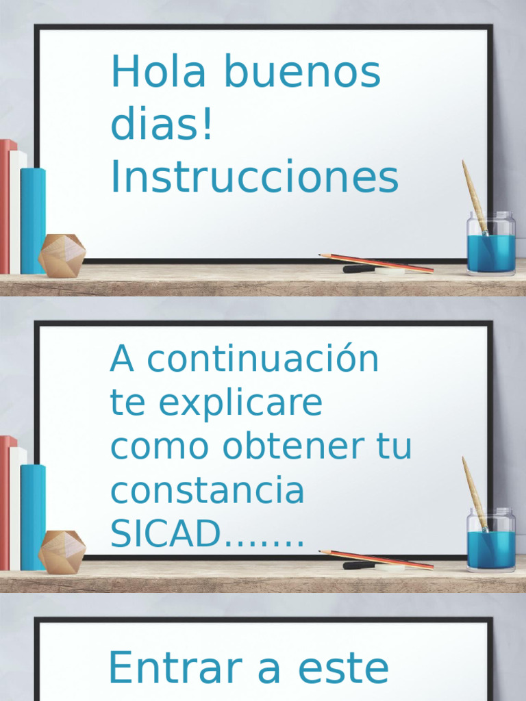 Instrucciones para curso SICAD (1) | PDF