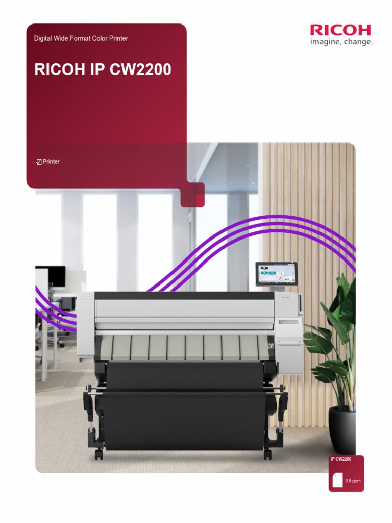 r4172-1 Ricoh Ip Cw2200 Brochure | PDF | Printer (Computing) | User ...