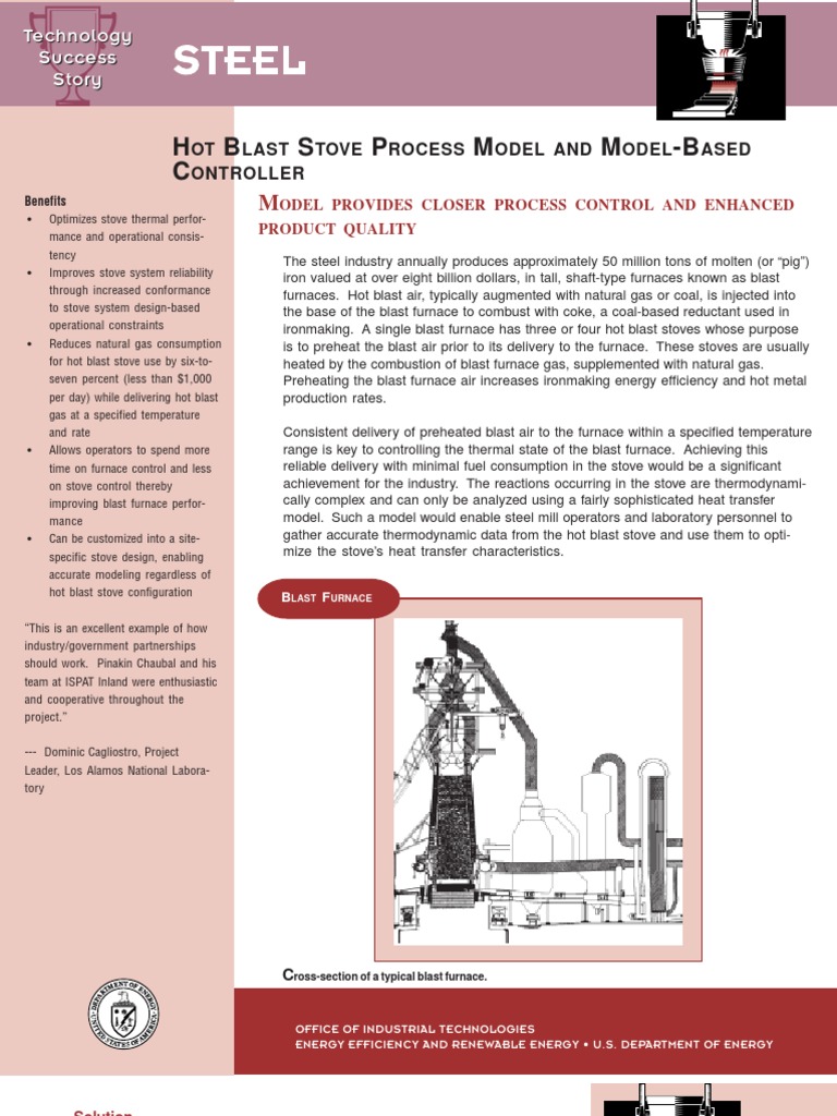 Blast Stove Model | PDF | Stove | Blast Furnace
